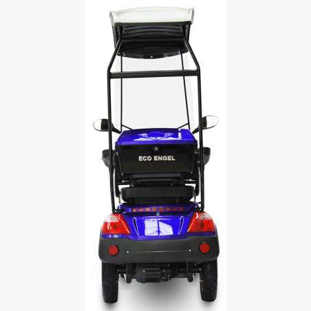 E-Scooter 4 Räder 25 km/h ECO ENGEL 510 Rot, 1000 Watt mit Dach