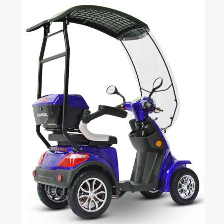 E-Scooter 4 Räder 25 km/h ECO ENGEL 510 Rot, 1000 Watt mit Dach