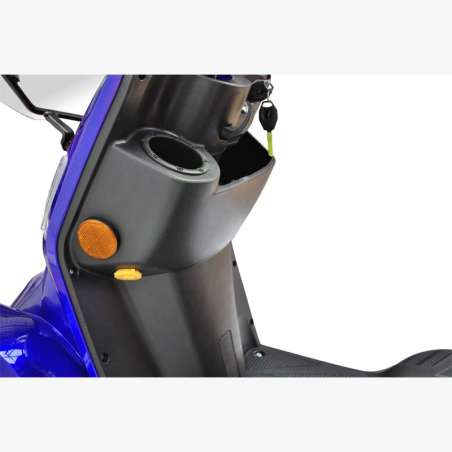 E-Scooter 4 Räder 25 km/h ECO ENGEL 510 Rot, 1000 Watt mit Dach